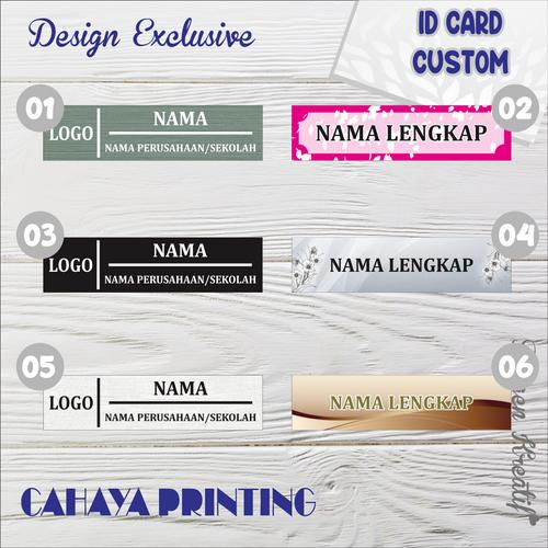 Jual name tag atau papan nama dada - 6-11pcs - Kab. Klaten - undangan ...