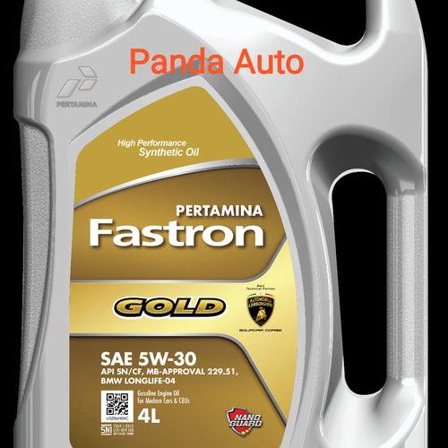 Jual OLI PERTAMINA FASTRON GOLD 5w 30, Synthetic High Performance, 4 ...