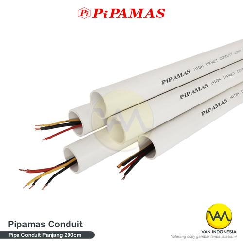 Jual Pipa Conduit 20mm PiPAMAS Panjang 2,9 Meter Pipa Kabel Listrik ...