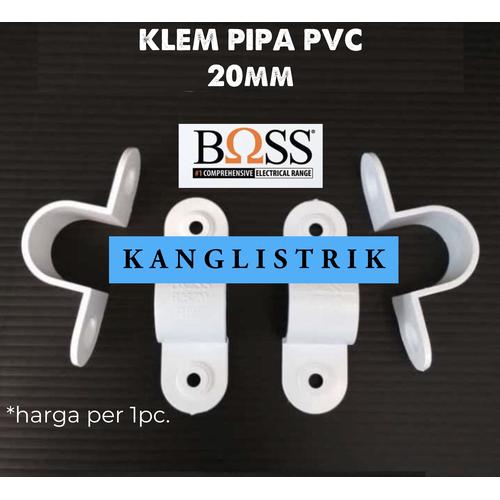 Jual KLEM PIPA CONDUIT PIPA LISTRIK 20mm MERK BOSS setara CLIPSAL ...