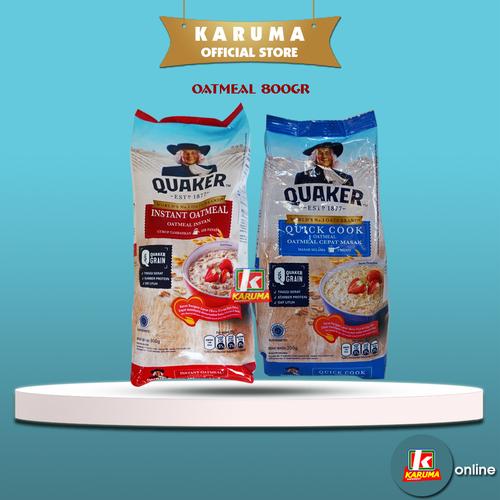 Jual QUAKER Instant Oatmeal 800, Quaker Cook Oats 800gr - Instant(Merah ...