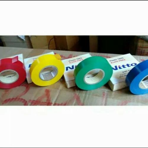 Jual isolasi listrik nitto /isolasi nitto warna/isolasi nitto - Merah ...