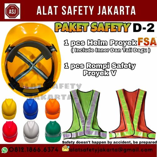 Jual Paket Helm Proyek FSA (Warna Cerah) + Rompi Safety Proyek Model V ... Jual Paket Helm Proyek FSA (Warna Cerah) + Rompi Safety Proyek Model V ...