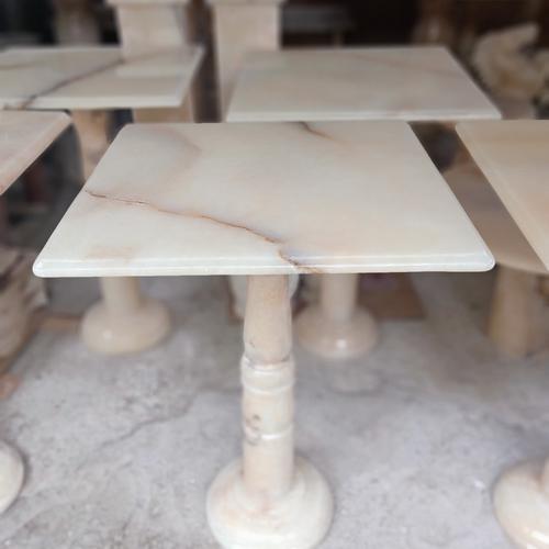 Jual Meja Teras Bahan Batu Onyx Tembus Cahaya Super Bening Tulungagung ...