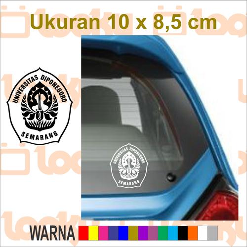 Jual Sticker Stiker universitas diponegoro undip - Putih - Kota ...