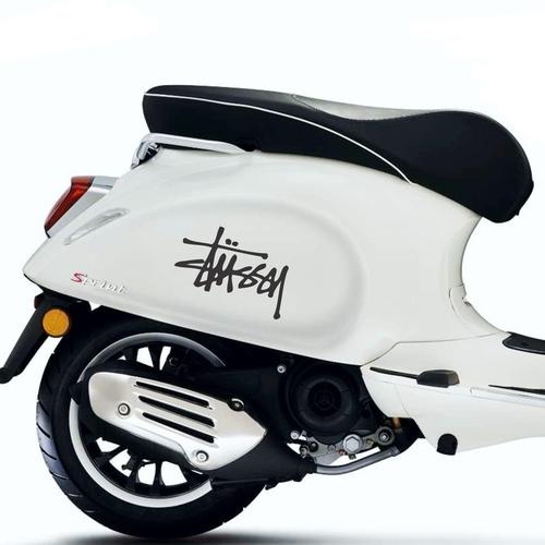 Jual sticker viral STUSSY sticker body Vespa - Putih - Kab. Bekasi ...