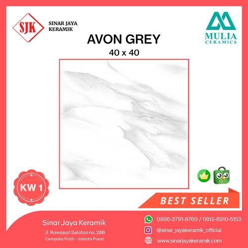 Jual Keramik Lantai MULIA ACCURA - Avon Grey 40 x 40 KW 1 - Jakarta ...
