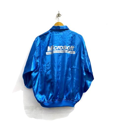 Jual Vintage Microsoft Varsity Satin Jacket - Kab. Bandung - psycho ...