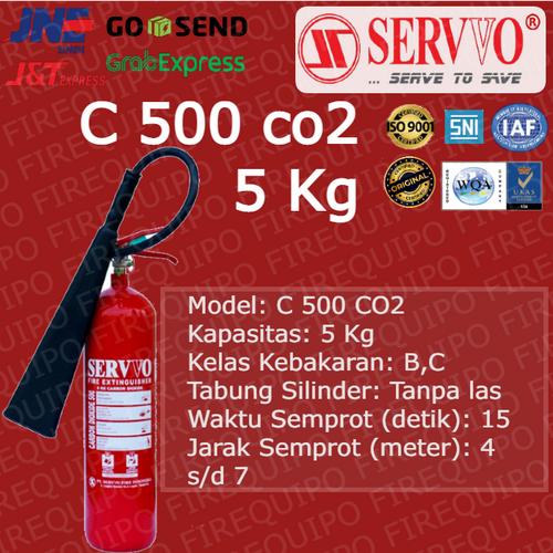 Jual APAR SERVVO Carbon Dioxide 5 Kg C500 CO2 Tabung Pemadam - Jakarta ...