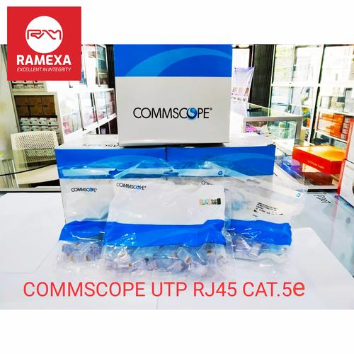Jual Commscope RJ45 Cat.5e Connector (Konektor RJ45) Isi 50 pcs - Kota ...