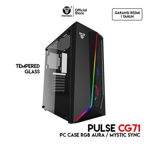 Jual Fantech PULSE CG71 Tempered Glass Casing Komputer PC Gaming Case ...