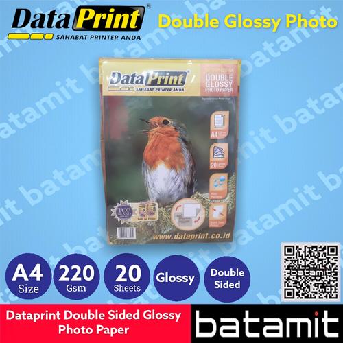 Jual DataPrint A4 220Gsm Double Side Glossy Photo Paper Kertas Data ...