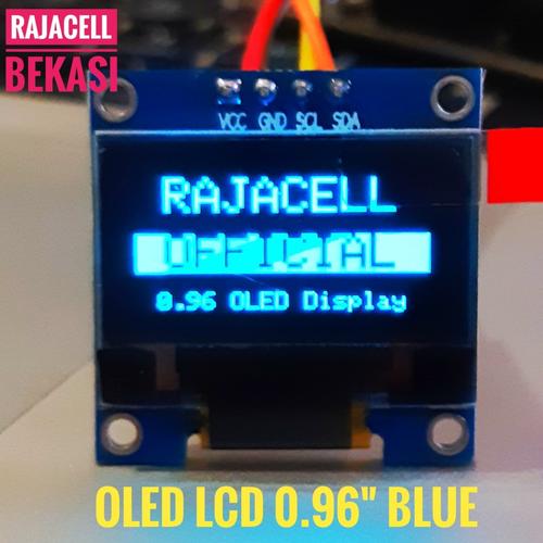 Jual LCD OLED 0.96" BLUE i2C Module for Arduino Display - VCC-GND ...