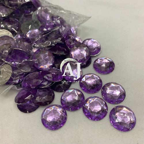 Jual Payet Diamond Kristal Akrilik Jahit Bulat Batu Sequin Permata 25 ...