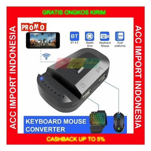 Jual Converter Keyboard Hand dan Mouse Gaming Bluetooth Wireless ...