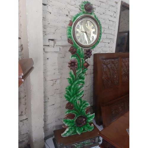 Jual Jam berdiri bunga kayu jati - Kota Bandung - harumi indah lestari ...