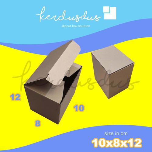 Jual 10x8x12 cm kardus carton box diecut pizza kue packing packaging ...