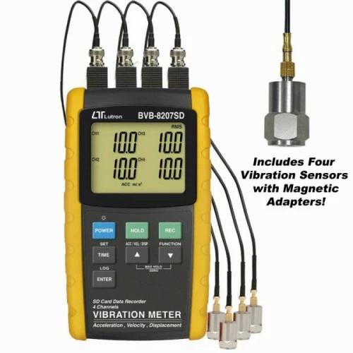 Jual Vibration Meter 4 channels | Vibration Recorder BVB-8207SD Lutron ...