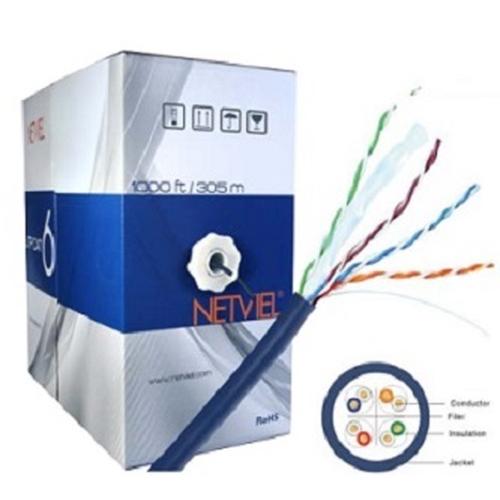 Jual Kabel UTP NETVIEL Cat6 Blue/biru Cable UTP NETVIEL Cat6 Biru ...