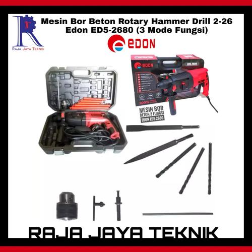 Jual MESIN BOBOK TEMBOK BETON MESIN BOR HAMMER ROTARY HAMMER EDON ED5-2680 - Kab. Tangerang ...