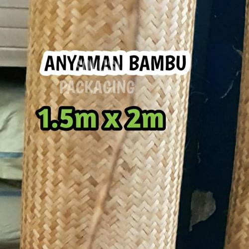Jual anyaman bambu 1.5mx2m | gedek gedeg meteran dinding bambu kerei ...