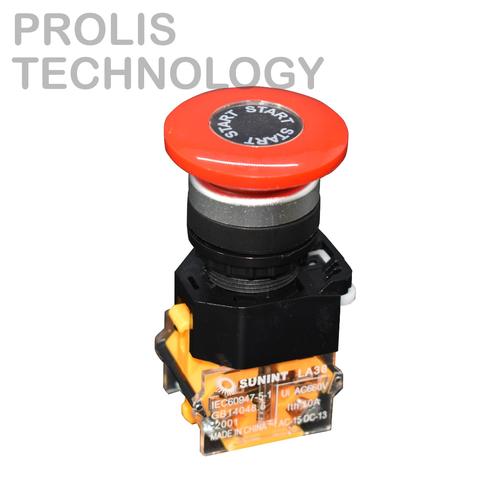 Jual Push Button Mushroom/Jamur Start Merah Hijau HL38-11M/R HL38-11M/G ...