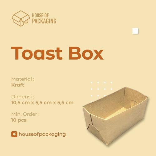 Jual BREAD TOAST / TOAST BOX / BOX PAPER TRAY ROTI BAKAR Kraft 290gsm ...