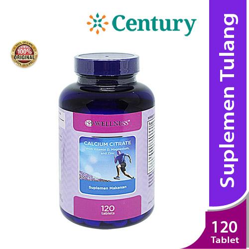 Promo WELLNESS CALCIUM CITRATE 120`S - Jakarta Pusat - CENTURY HEALTHCARE | Tokopedia