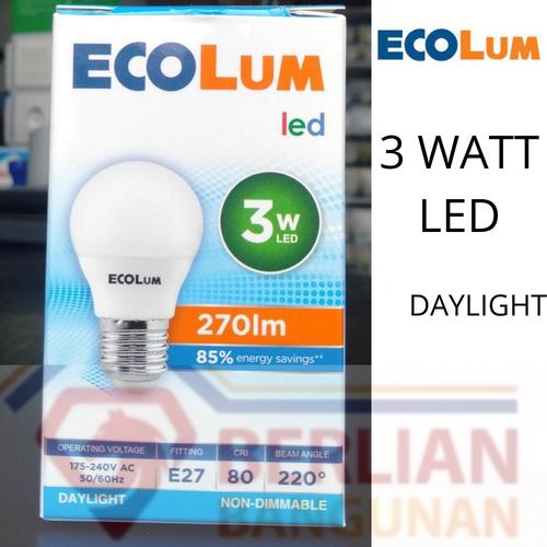 Jual LAMPU LED ECOLUM 3W-18W - 5W - Kota Bandung - Berlian Bangunan ...