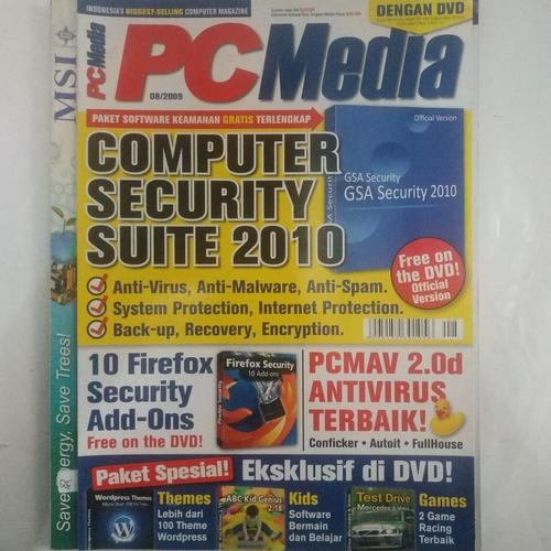 Jual MAJALAH PC MEDIA COMPUTER SECURITY SUITE 2010 08/2009 - Kab ...