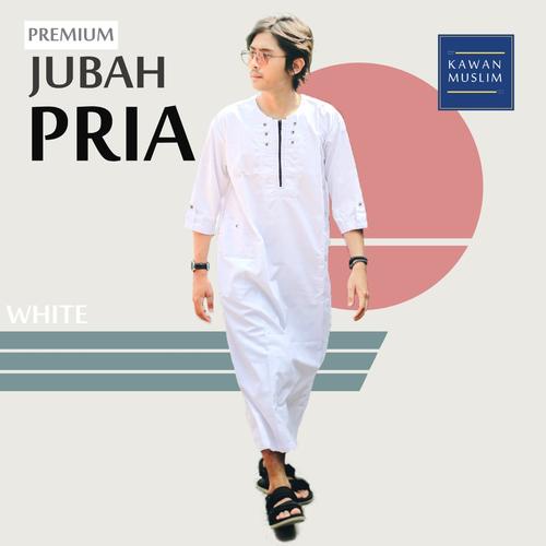 Jual JUBAH GAMIS PRIA KAWAN MUSLIM IKHWAN MODERN LENGAN PENDEK 3/4 ...