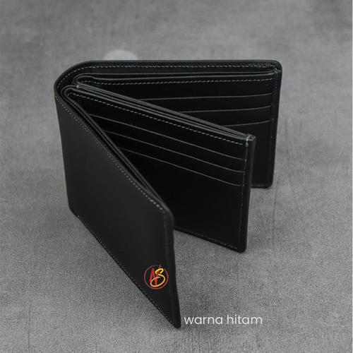 Jual Dompet kulit asli pria warna hitam coklat motif polos - Hitam ...