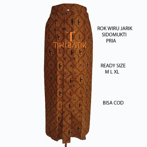 Jual Rok Jarik Wiru Pria Sidomukti Jadi Tinggal Pakai - Cokelat, M ...