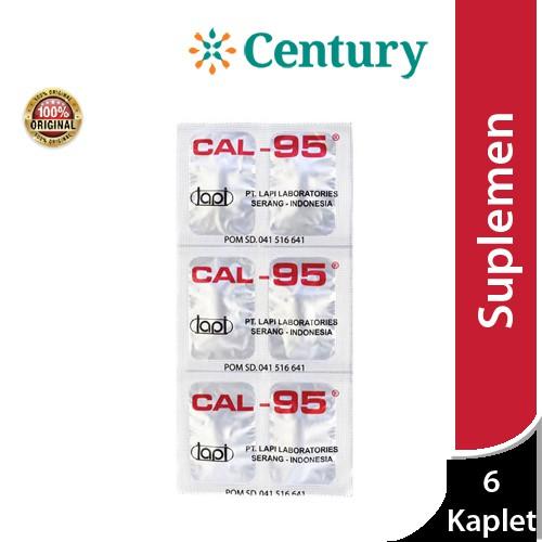Jual Cal-95 6 Kaplet / Kalsium / Multivitamin / Osteoporosis - Jakarta ...