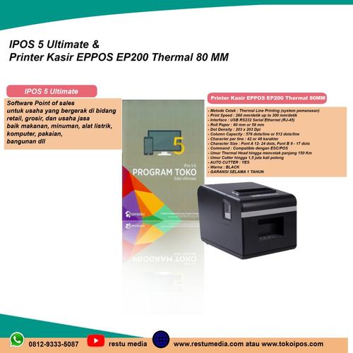 Jual Program IPOS 5 Ultimate dan Printer Thermal 80 MM - Kota Depok ...