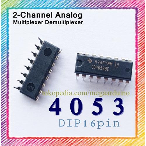 Jual 4053 DIP 16 pin Triple 2-Channel Analog Multiplexer Demultiplexer - Kota Semarang - mega ...