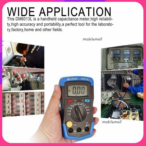 Jual KAPASITOR TESTER DIGITAL DM6013L PORTABLE CAPASITANCE CAPASITOR ...