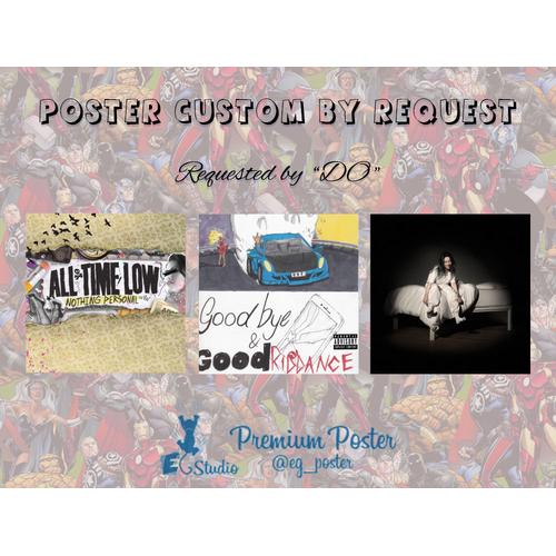 Jual Poster Custom By Request - Requested By Do - Music cover Art - 3 ...