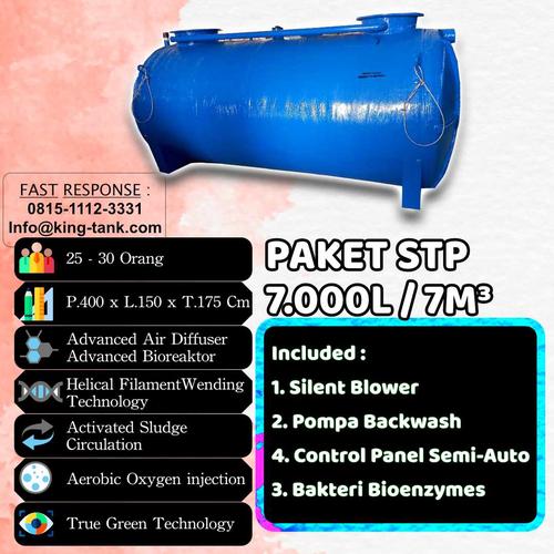 Jual Tangki STP Fiberglass - 7000 L / 7M3 (PAKET LENGKAP) - Kab ...