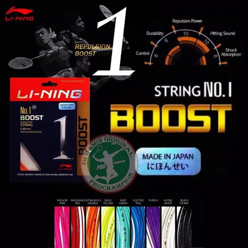 Jual LINING NO 1 BOOST SENAR BADMINTON ORIGINAL - RED - Jakarta Barat ...