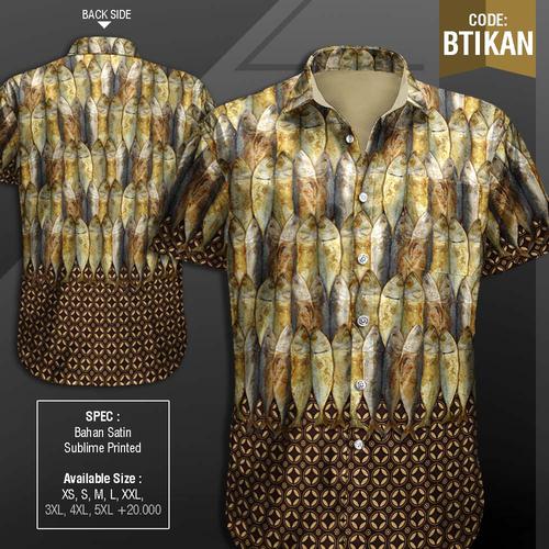 Jual KEMEJA UNIK! BATIK IKAN ASIN, BATIK CACING, BATIK KECOA, BATIK ...