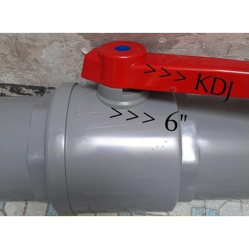 Jual BALLVALVE 6" / BALL VALVE PVC 6 inch / STOP KRAN PVC KDJ 6 Dim ...