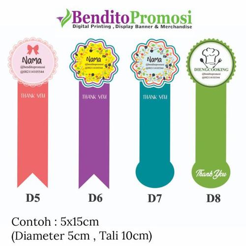 Jual Sticker Label Toples 7cm - Sticker Label Kue - Sticker Label ...