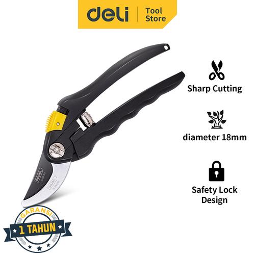 Promo Deli Gunting Dahan Melengkung Alat Pemotong Tanaman 8 inch ...