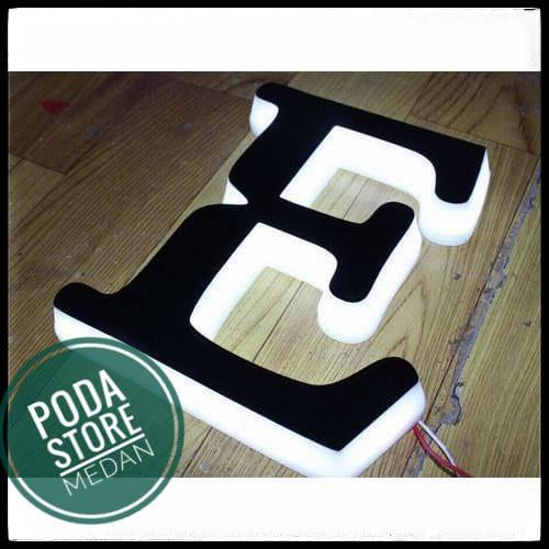 Jual Huruf timbul akrilik dengan lampu / letter acrylic / sign board ...