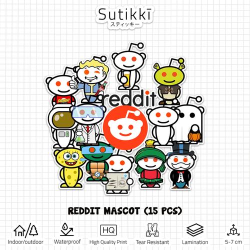 Jual Sticker Pack Reddit Mascot Logo Character Maskot Stiker Laptop ...