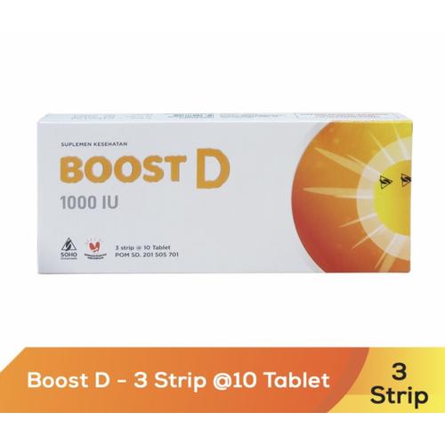 Jual Boost D 1000 IU box 30 tablet ( vitamin D 1000 IU kesehatan tubuh ...