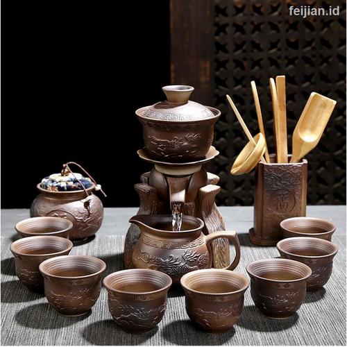 Jual Teh Set Desain Klasik Chinese Tea Set 6/8 Cangkir Keramik ...