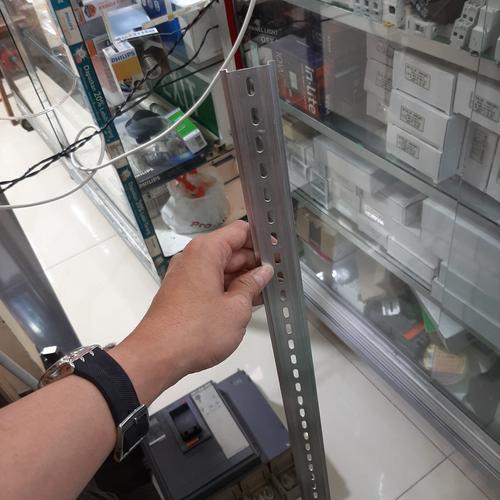 Jual din rail omega rel mcb 1 fungsi alumunium rel/rel mcb 1fungsi ...
