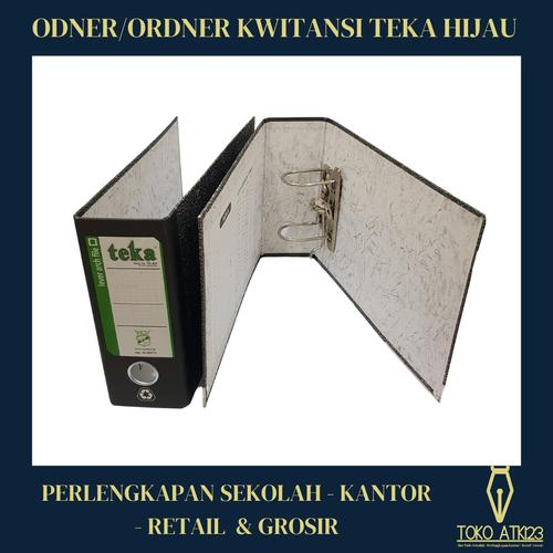 Jual Odner / Ordner / Otner / Orgenizer Merk Teka Kwitansi Hijau Lebar ...